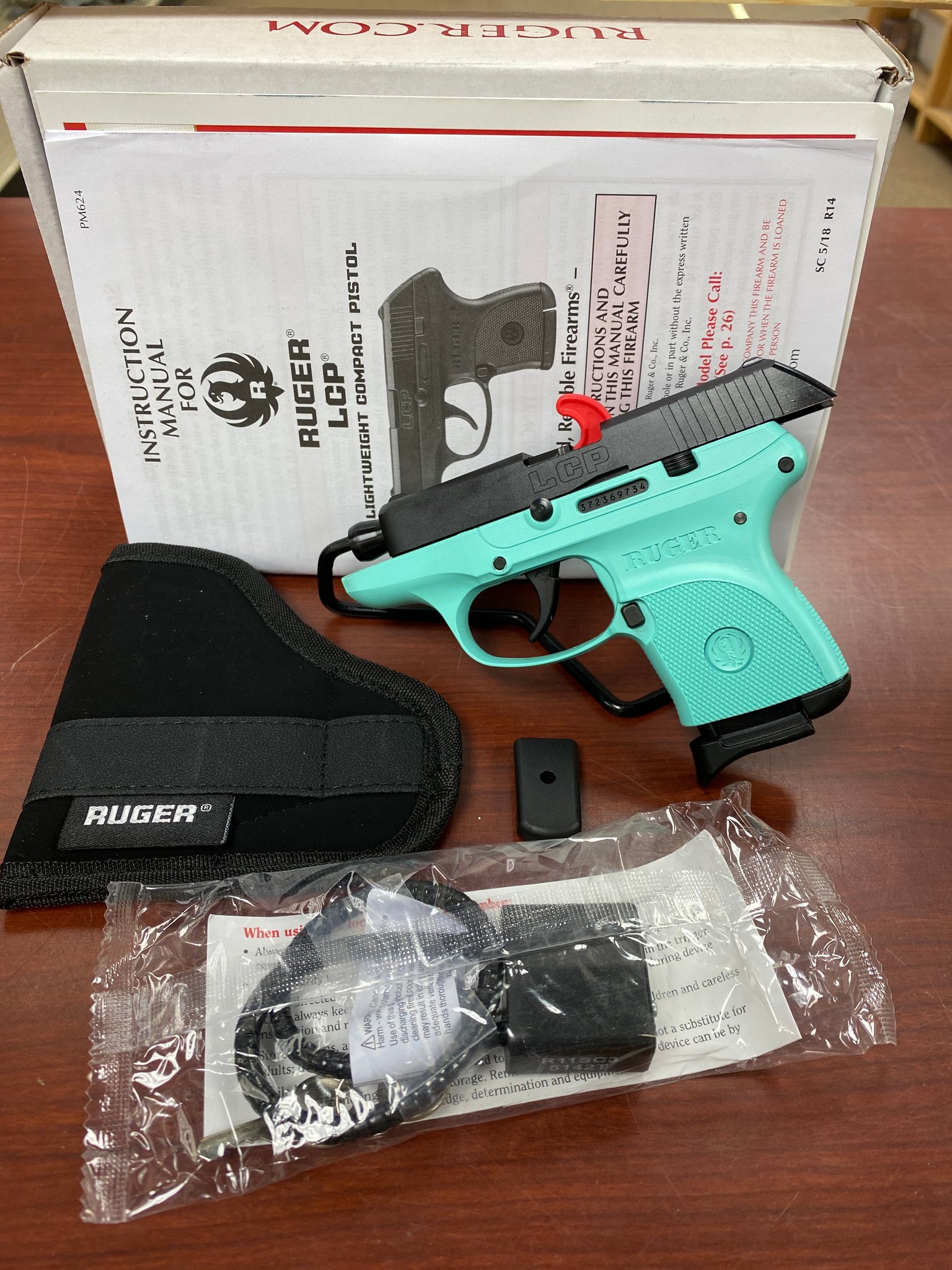 Ruger Lcp 03746 3746 Turquoise Blue - For Sale - New