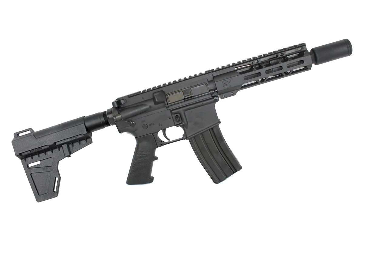 Zaviar Ar15 Z54908 300aac Blackout 7.5" Pistol 7" Mlok Flash Can Comp ...