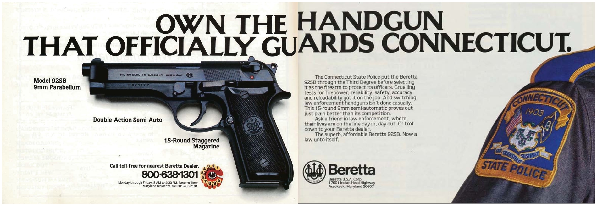 New: Beretta 92SB 50th Anniversary Limited Edition Pistol
