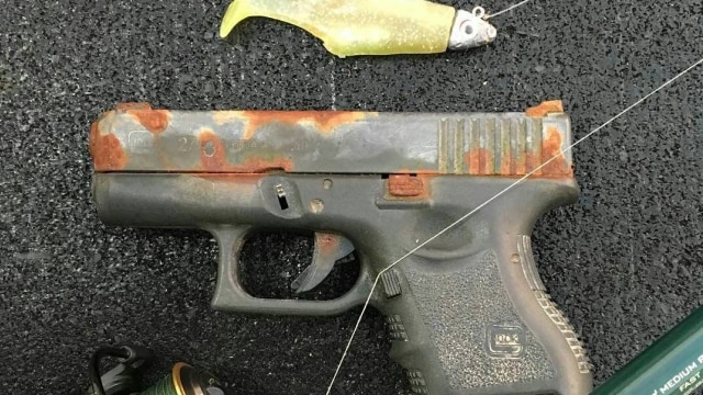 Fishing lure lucks up with used Glock 27 recovery from the depths