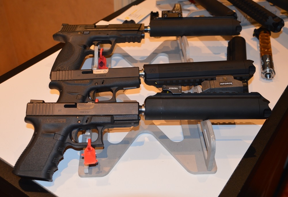 Alpha Dog Silencers come with rails for days