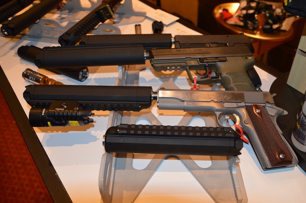 Alpha Dog Silencers come with rails for days