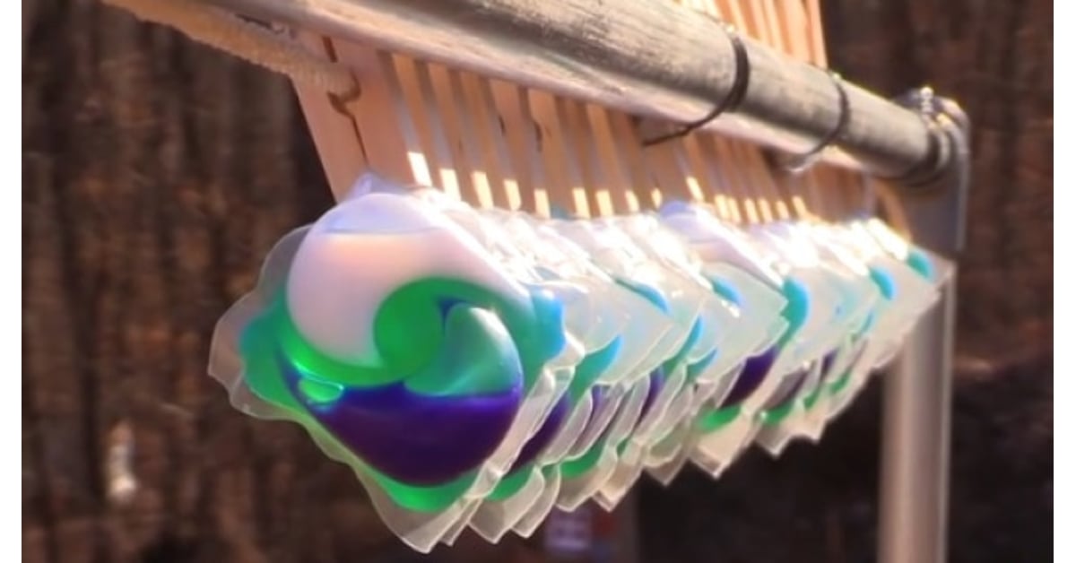 Shooting lines of Tide Pods for redneck science (VIDEO)