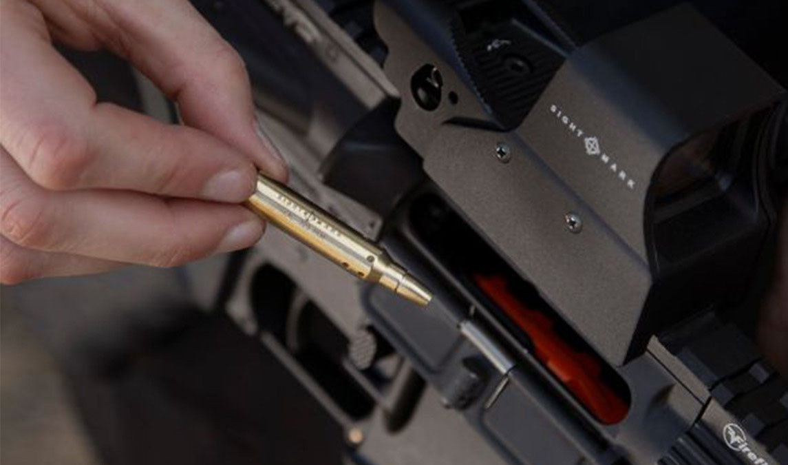 Sightmark Accudot Boresights offer easy sighting to rifles, shotguns